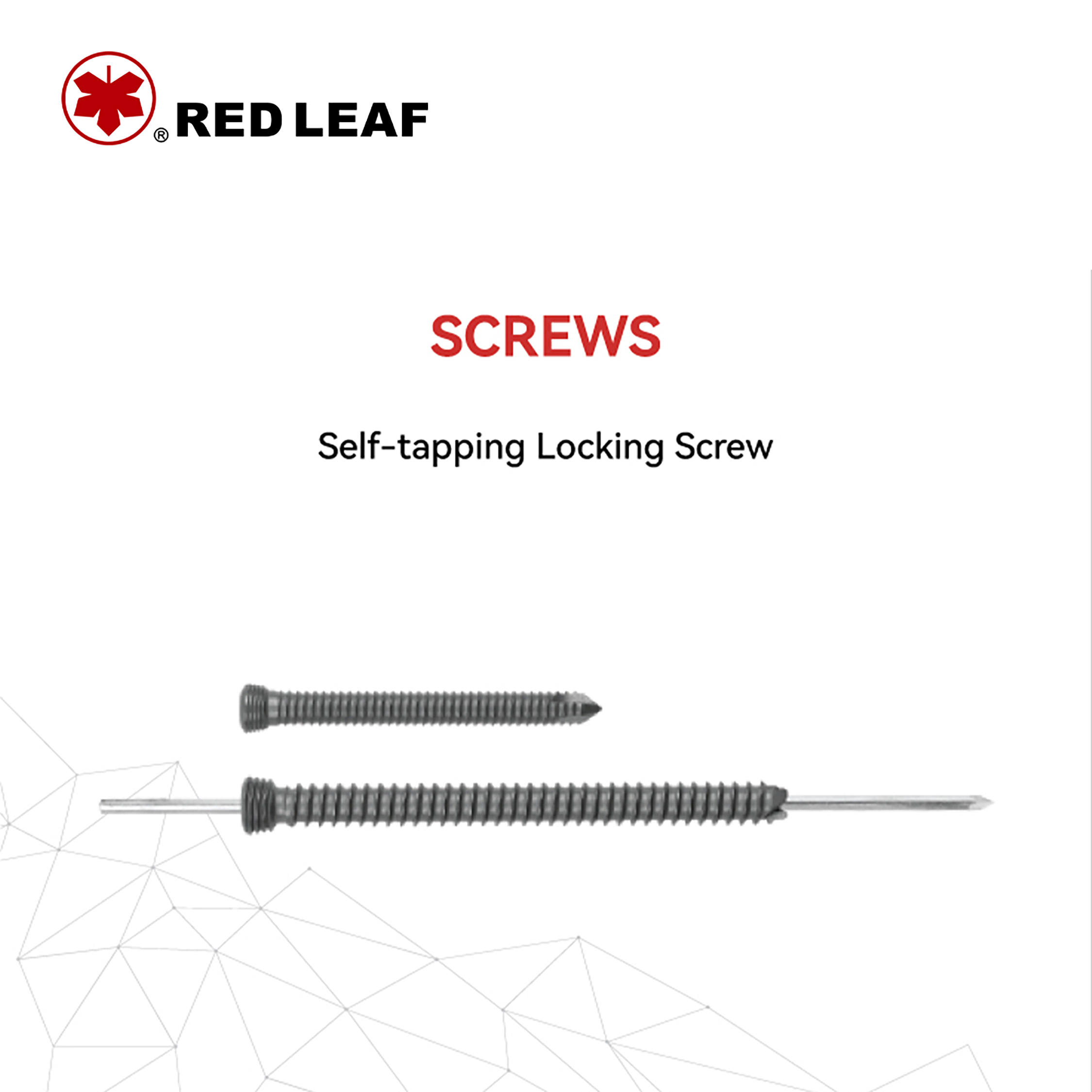 Self-tapping Locking Screw - REDLEAF